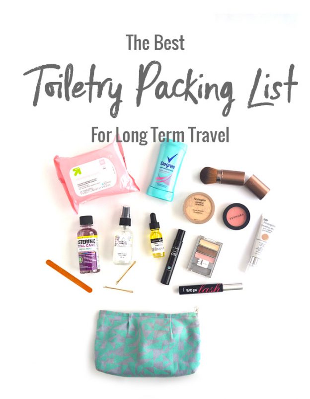 The Best Toiletry Packing List For Long Term Travel - Nattie on the Road