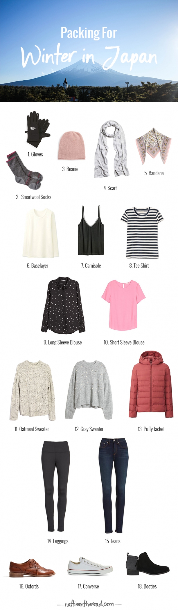 Packing for Winter in Japan - Nattie on the Road