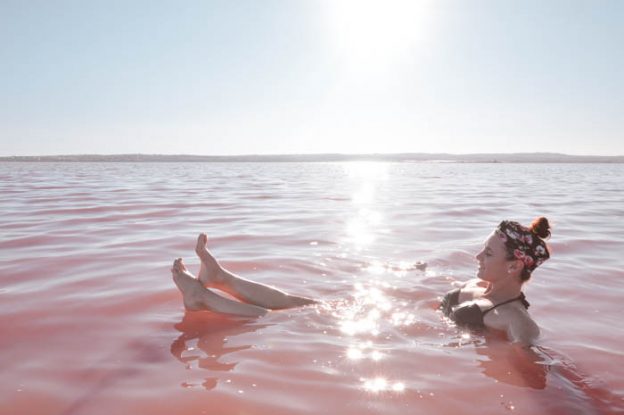 Spain's Pink Lake - Nattie on the Road